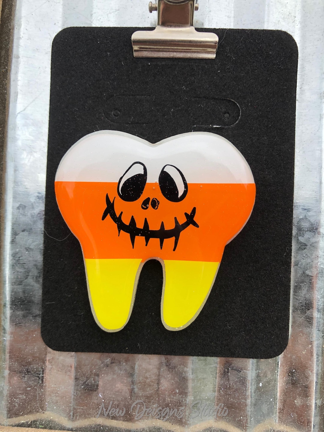 Candy Corn Tooth ID Holder, Dental Badge Reels, Hygienist Retractable ...