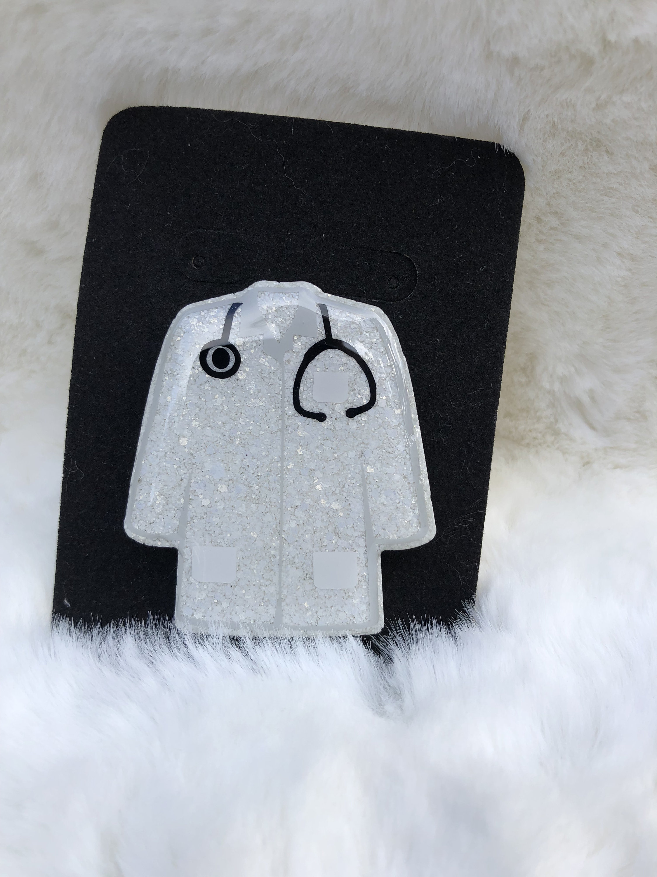 Dr Lab Coat Badge Reel Medical ID Holders Lab Tech - Etsy