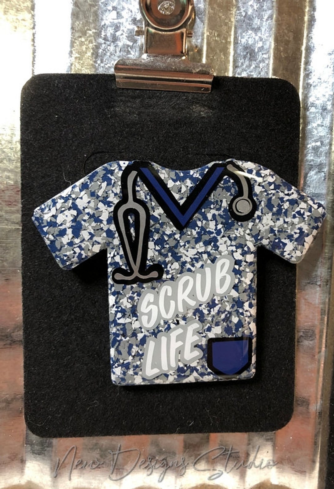 Scrub Life Badge Reel, Male ID Holder, Doctor Badge Reel, Medical Badge ...