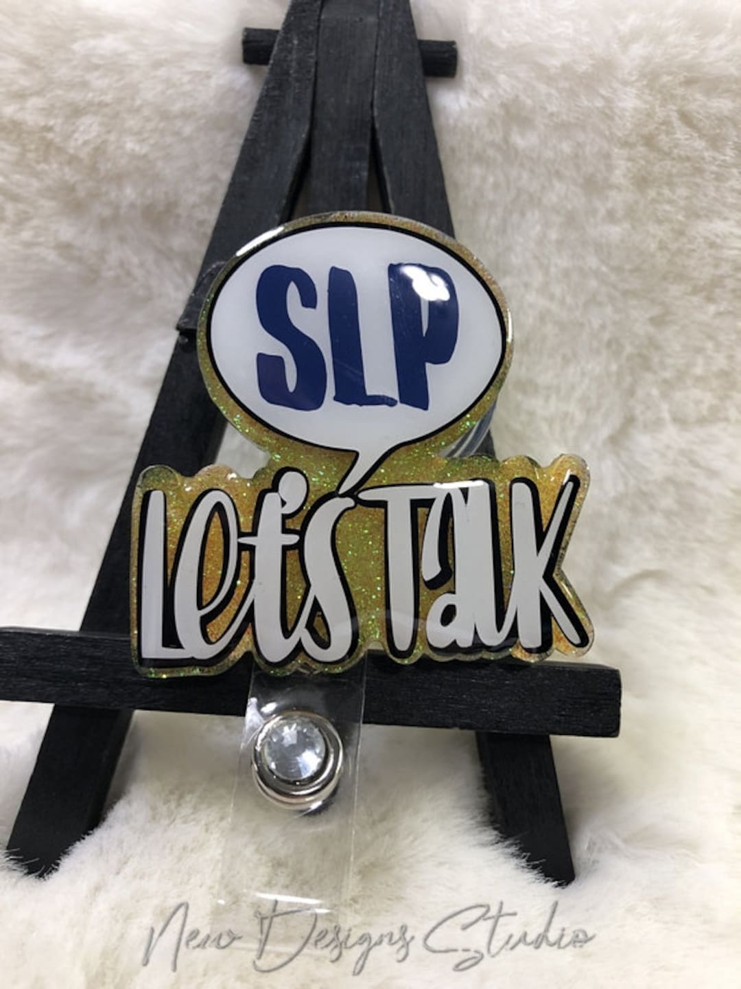 SLP Let's Talk ID Holder, Custom SLP Badge Reels, Medical Badge Reels ... SLP Let's Talk ID Holder, Custom SLP Badge Reels, Medical Badge Reels ...