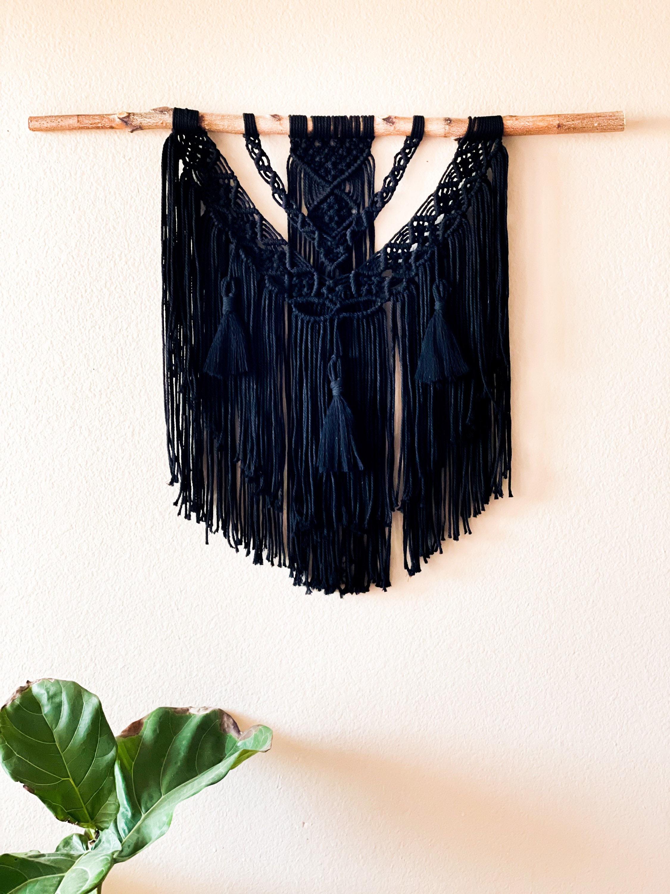 Goth Macrame Wall Hanging - Etsy