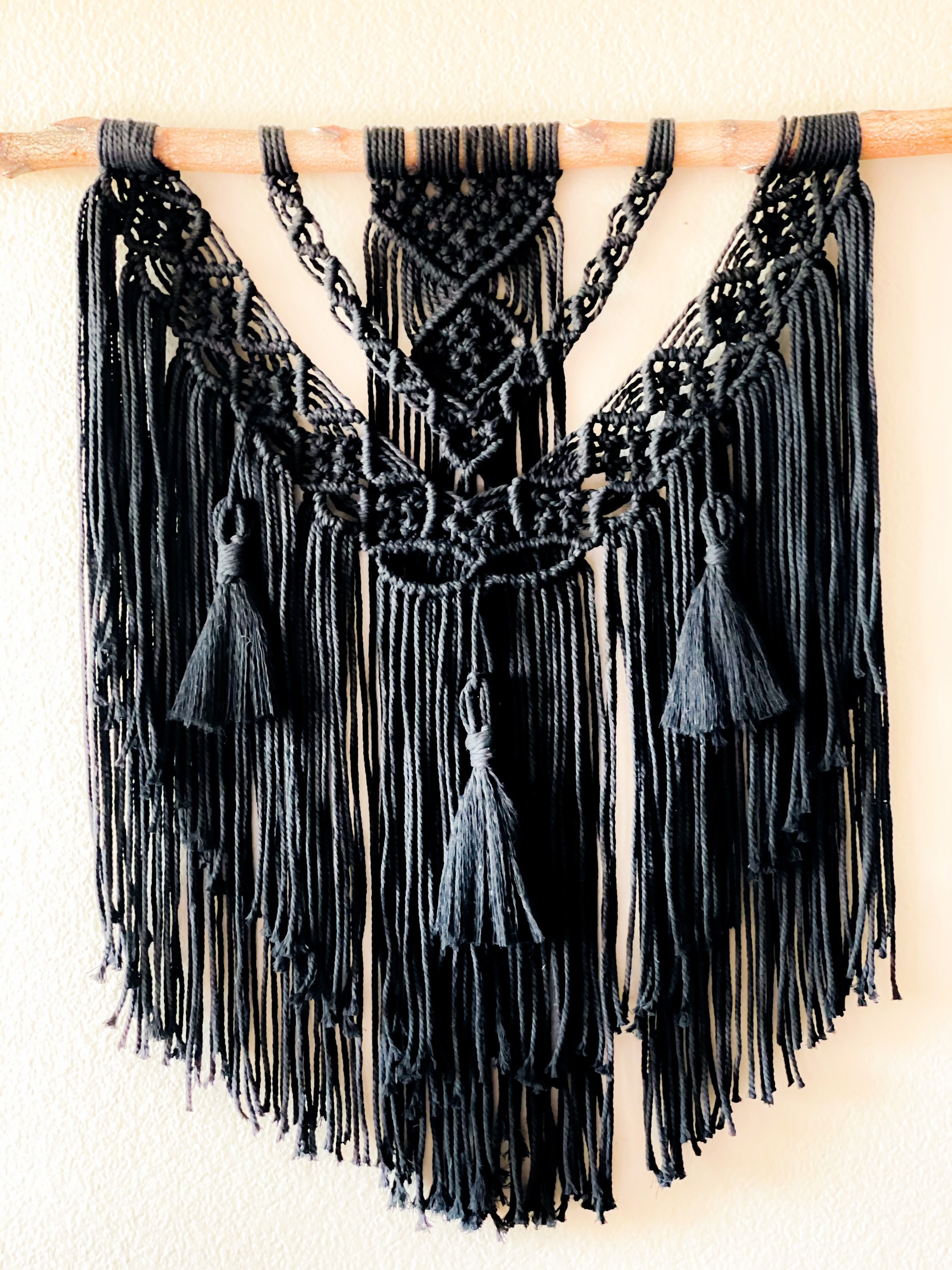 Goth Macrame Wall Hanging - Etsy