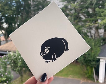 Grumpy Frog Birthday Card Frog Lover Birthday Greeting Card - Etsy