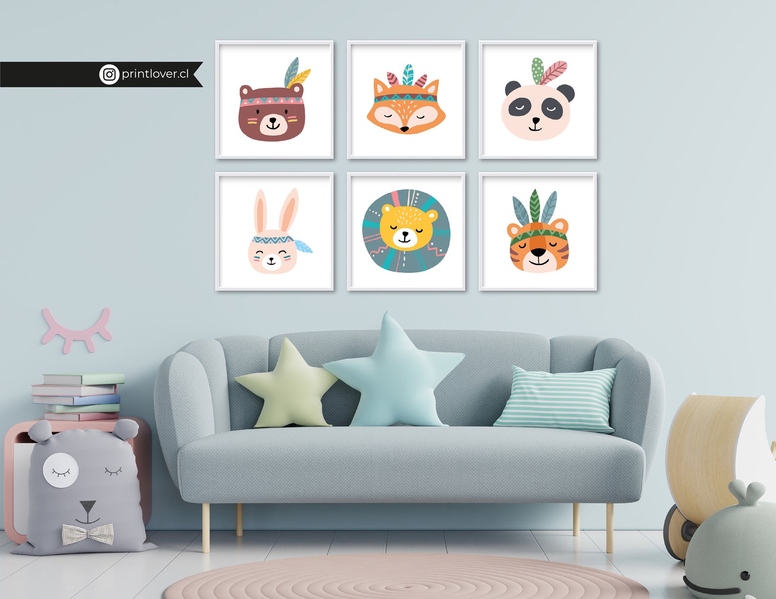 Animales set de posters imprimibles - Etsy España