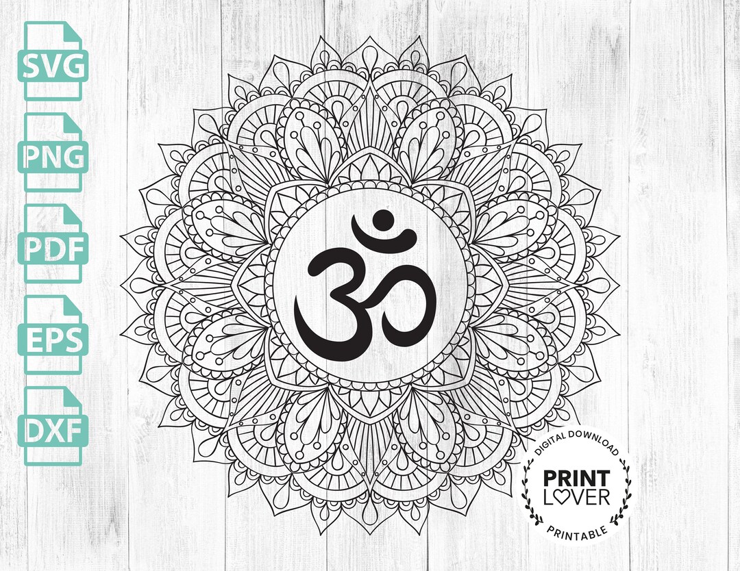 OM Files Svg Pdf Eps Png Dxf - Etsy