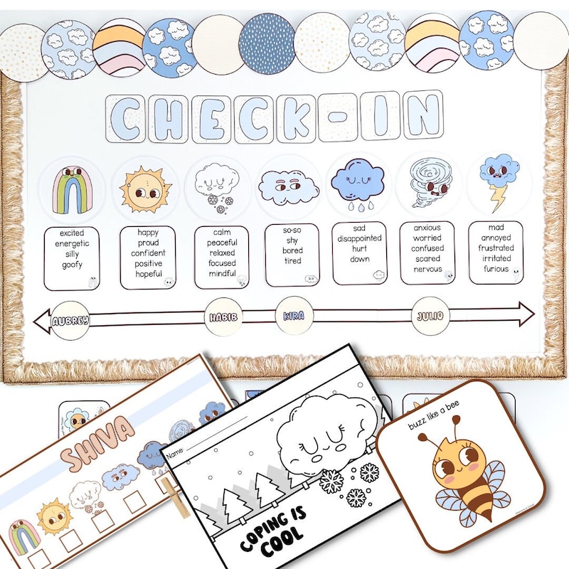 Feelings Bulletin Board - Etsy