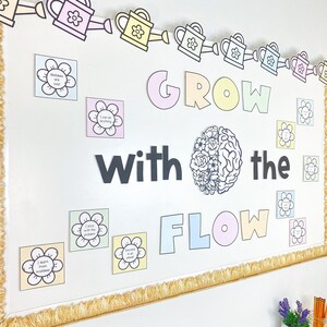 Growth Mindset Posters Wall Art | Bulletin Board Set for Growth Mindset ...