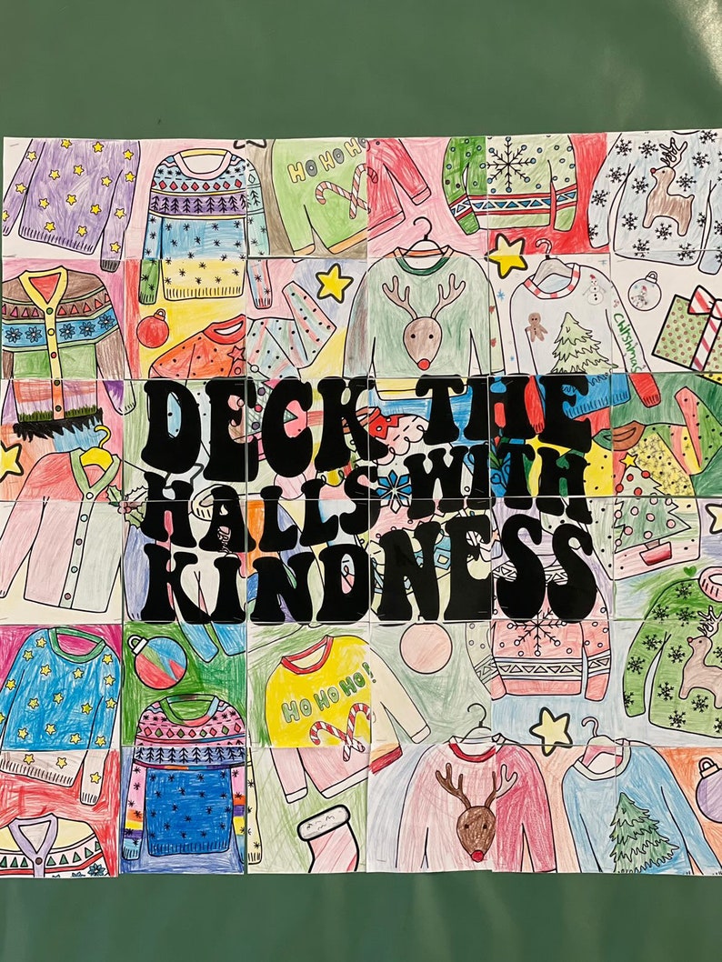 Collaborative Coloring Poster for the Classroom Christmas Classroom ...