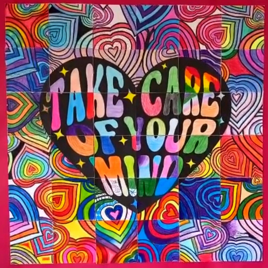 Be Kind to Your Mind Collaborative Poster Red Ribbon Week - Etsy