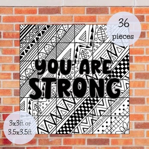 Collaborative Coloring Poster | Positive Affirmations Classroom Posters ...