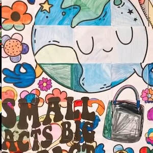 Earth Day Activities | Collaborative Coloring Page Poster | Save the ...