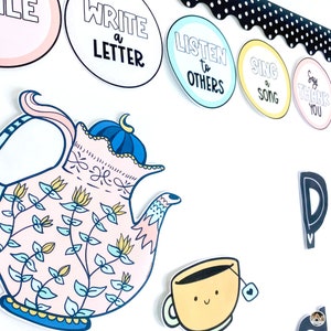 Kindness Matters Positivitea Bulletin Board Kit for Counseling Offices ...