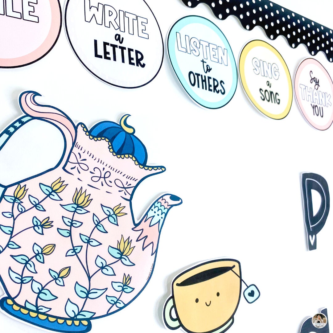 Kindness Matters Positivitea Bulletin Board Kit for Counseling Offices ...