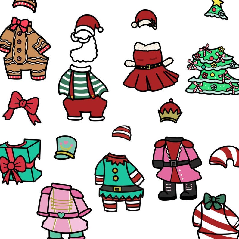 Christmas Printable Porch Goose Outfits - Classroom Goose Christmas ...