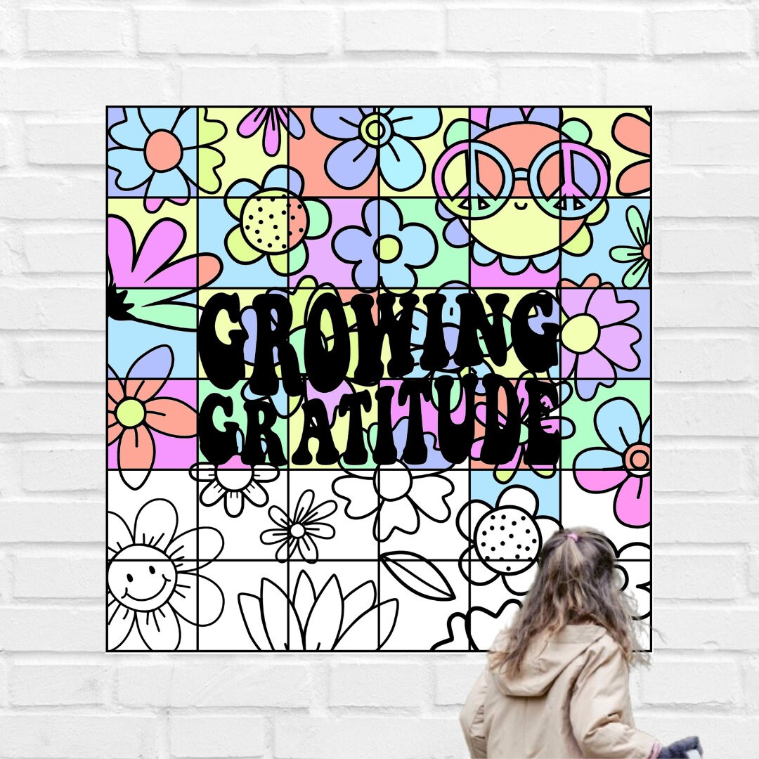 Collaborative Poster | Gratitude Sign | Collaborative Mural Tiles ...