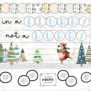 Mindfulness Bulletin Board | Winter Classroom Decor | Boho Classroom ...