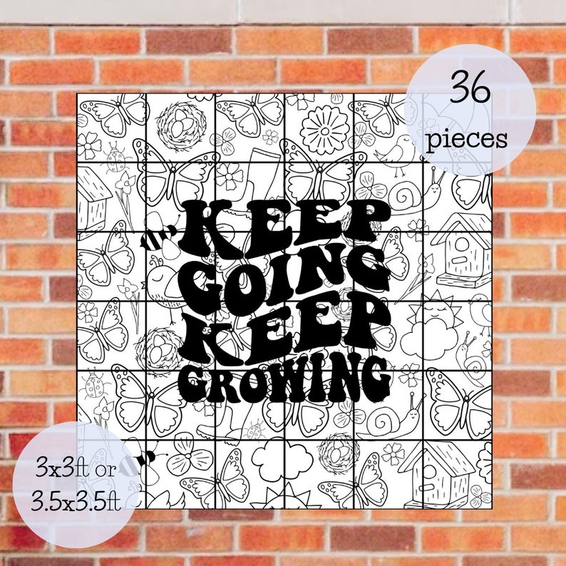 Growth Mindset Bulletin Board | Collaborative Coloring Poster for the ...