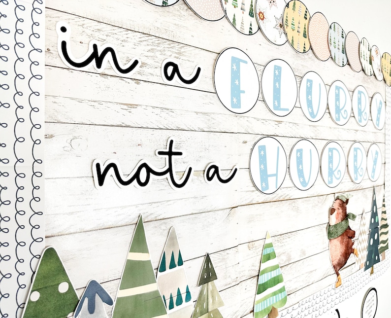 Mindfulness Bulletin Board Winter Classroom Decor Boho - Etsy