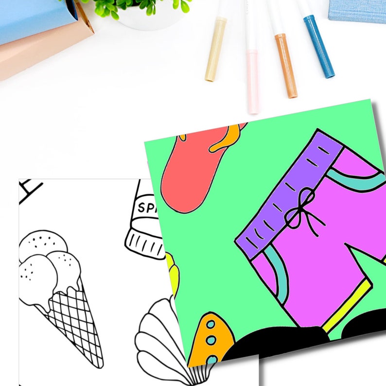 Summer Bulletin Board | Collaborative Art Poster Project for Kids | End ...