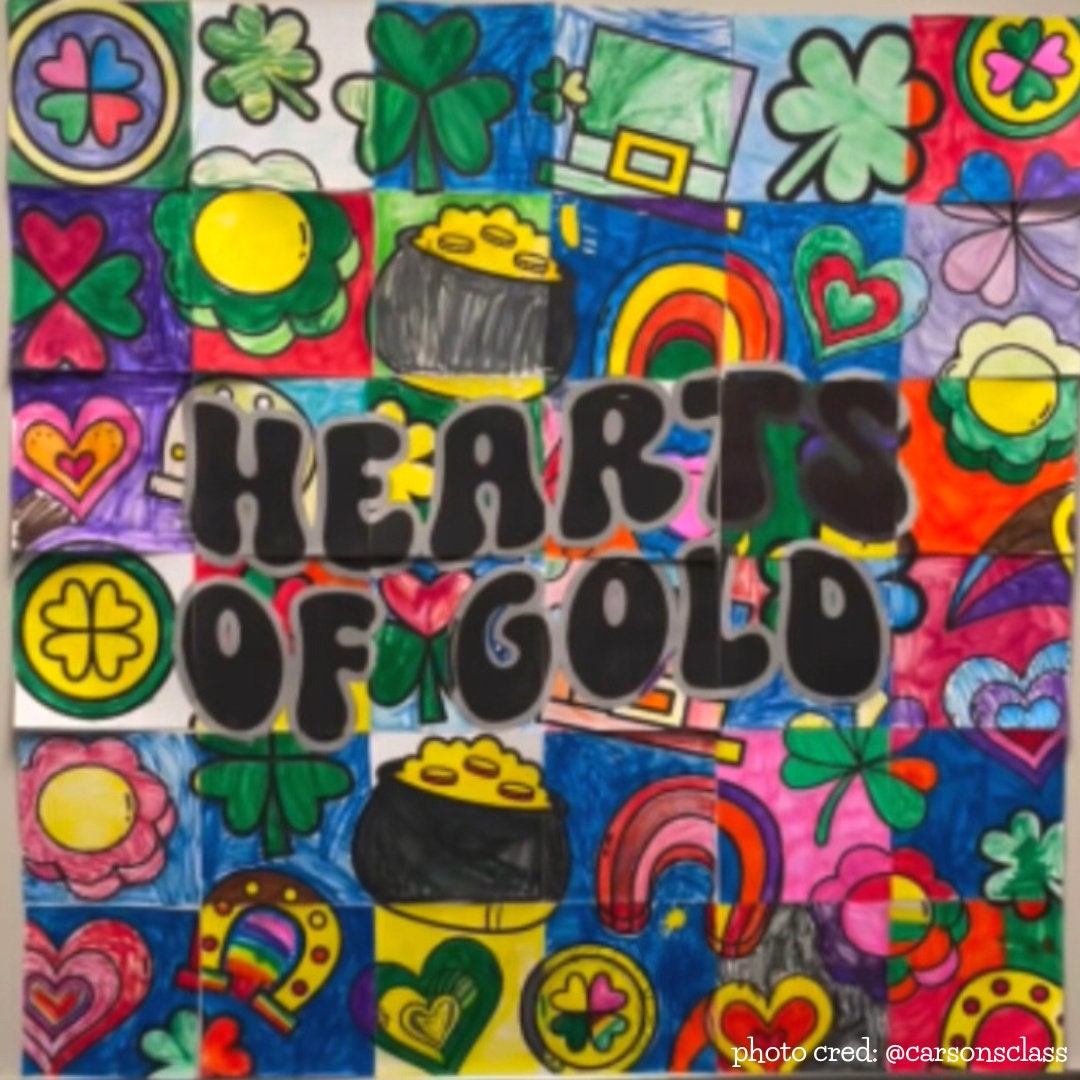 St Patricks Day Decor Collaborative Coloring Poster Collaborative Art ...