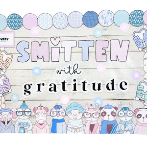 Mitten Bulletin Board - Winter Classroom Decor - Gratitude Bulletin ...