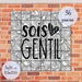 Sois Gentil French Collaborative Poster Collaborative Coloring Page ...