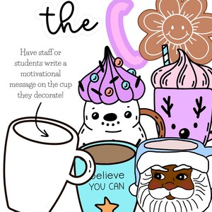 Cup of Gratitude | Christmas Bulletin Board Kit | Winter Classroom Door ...