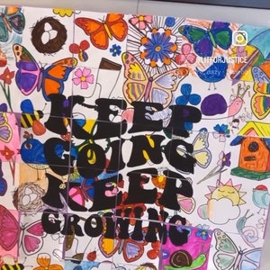 Growth Mindset Bulletin Board | Collaborative Coloring Poster for the ...