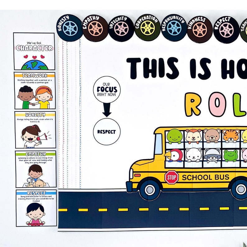 Character Traits Posters Back to School Bulletin Board - Etsy