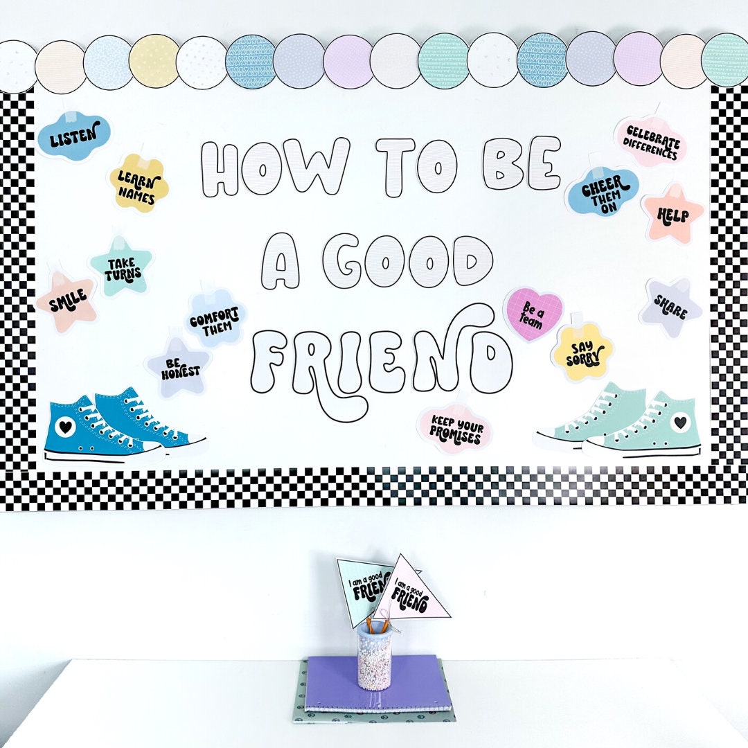 Friendship Bulletin Board Counseling Office Decorations - Etsy