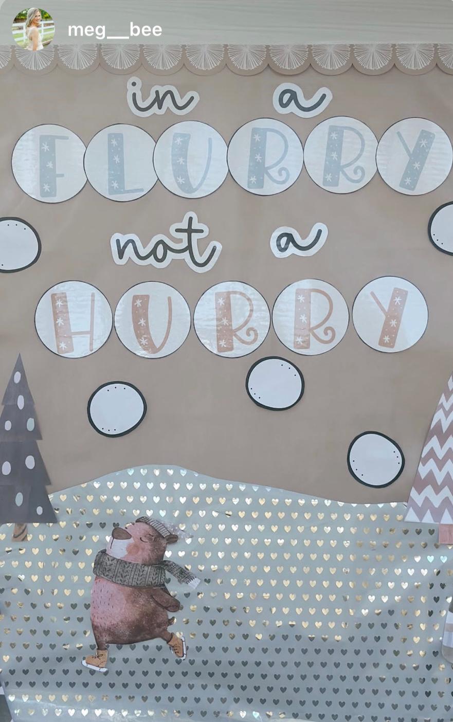 Mindfulness Bulletin Board | Winter Classroom Decor | Boho Classroom ...