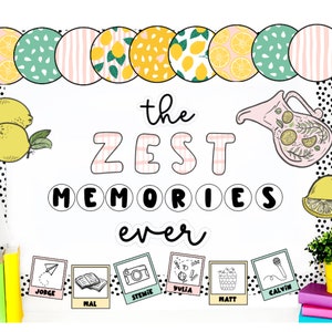 Summer Bulletin Board Kit | Lemon Classroom Decor for Counseling ...