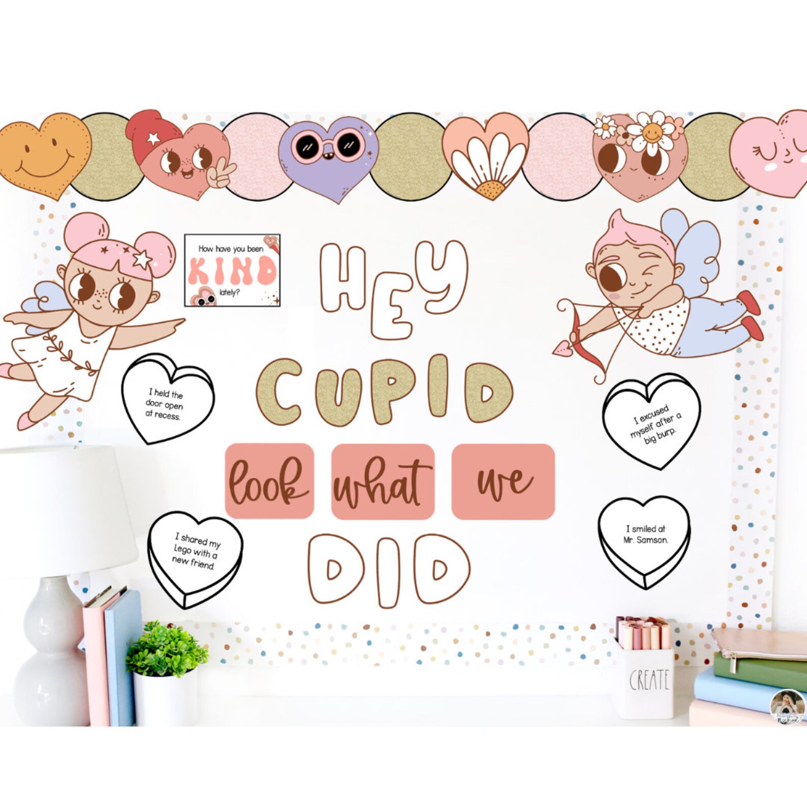 Retro Valentine's Bulletin Board Printables for Classroom - Etsy