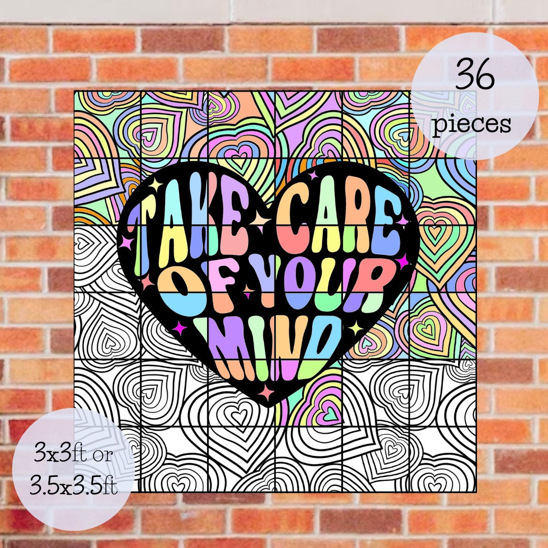 Be Kind to Your Mind Collaborative Poster Red Ribbon Week - Etsy