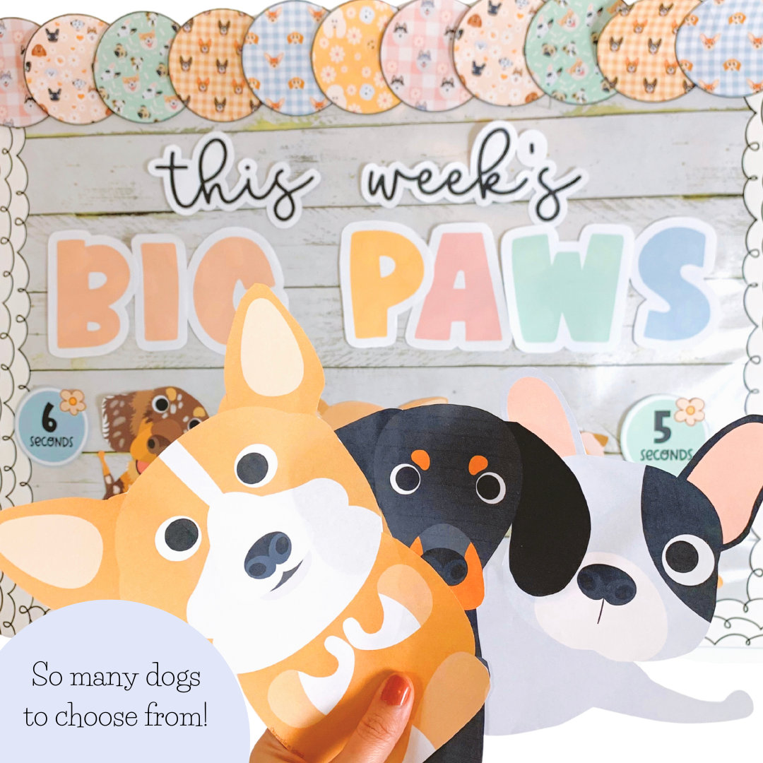 Mindful Minute Yoga Pose Bulletin Board | Yoga Stretch Dog Classroom ...