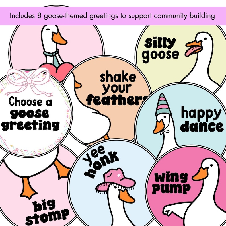 Silly Goose Door Decor - Morning Greetings at the Door - Classroom ...