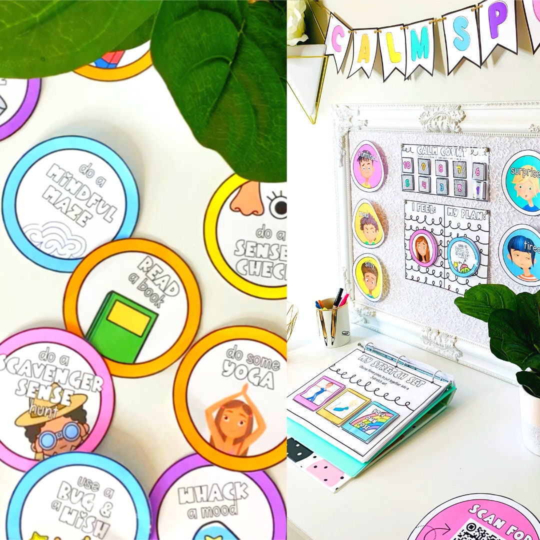 Calm Down Corner for Kids Calming Mindful Zen Zone for Anxious Kids and ...