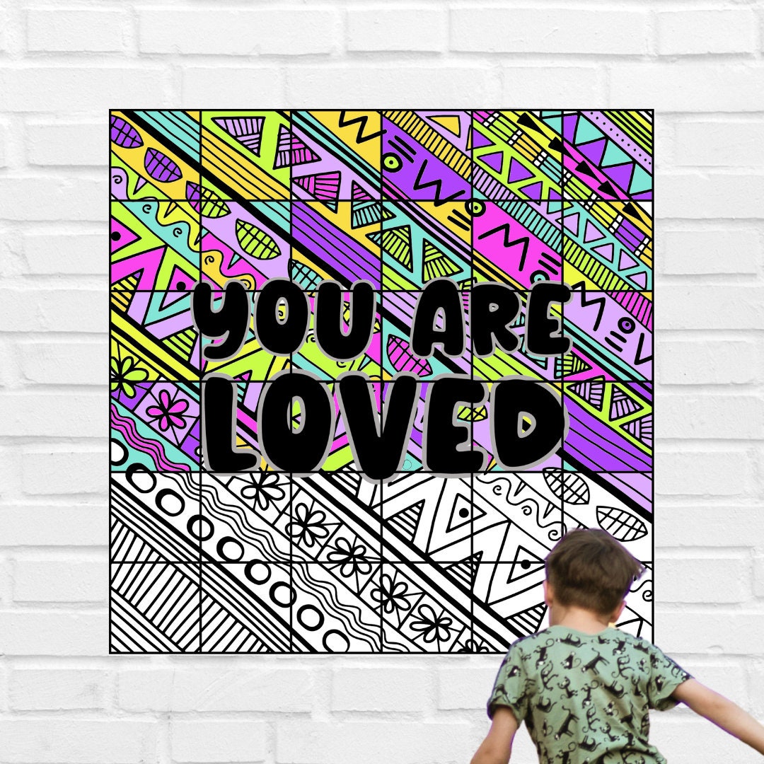 You Are Loved Collaborative Poster | Positive Affirmations Classroom ...