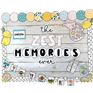 Summer Bulletin Board Kit | Lemon Classroom Decor for Counseling ...