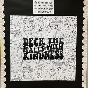 Collaborative Coloring Poster for the Classroom Christmas Classroom ...