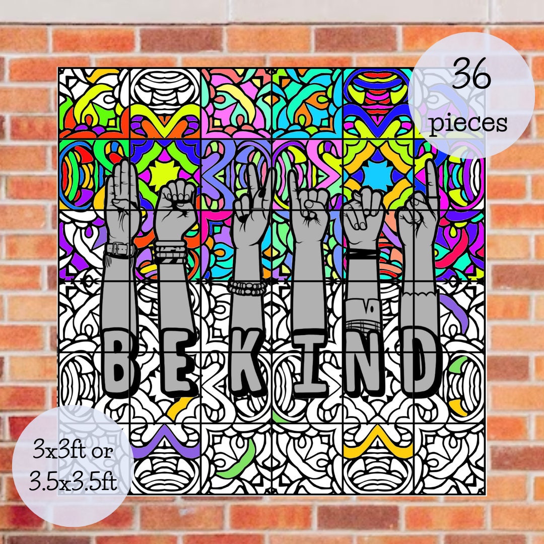 Be Kind Always Collaborative Poster for the Classroom - Etsy