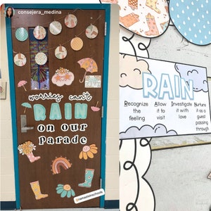 Spring Rain Bulletin Board | Coping Strategies Decor for Counseling ...