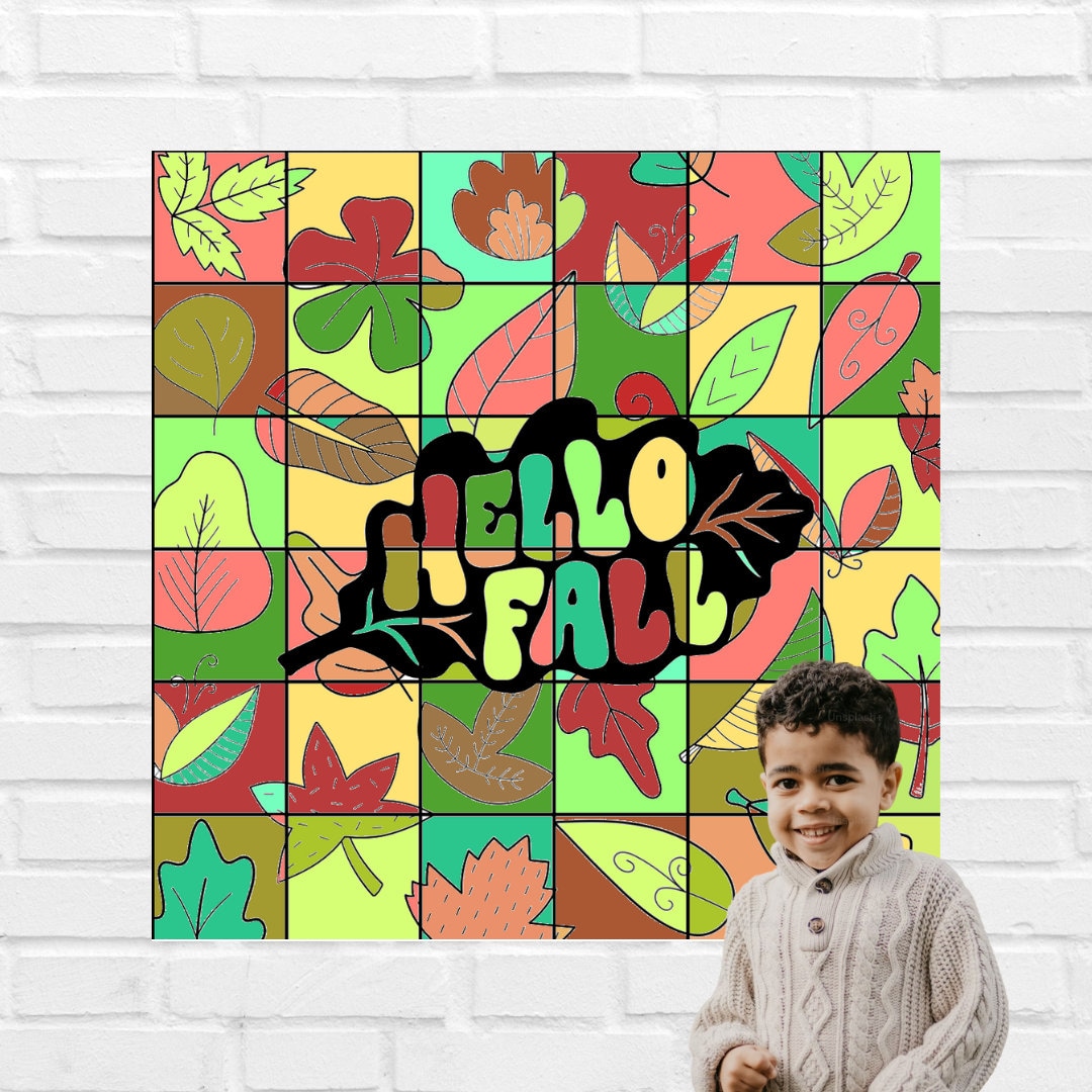 Fall Collaborative Art Coloring Poster | Fall Bulletin Board for the ...