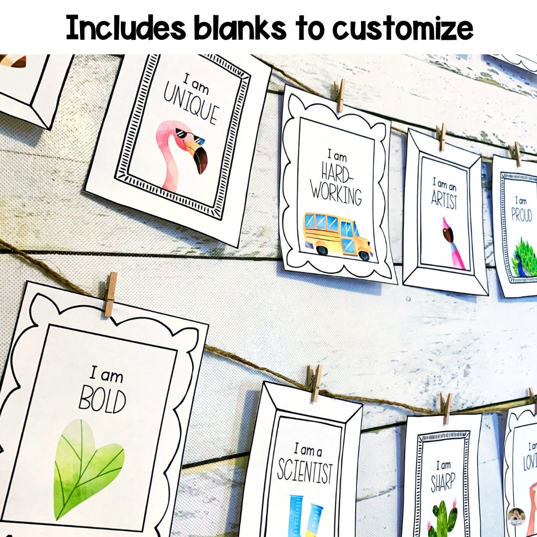 Affirmation Station Classroom Kit Positive Affirmations Bulletin Board ...