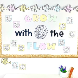 Growth Mindset Posters Wall Art | Bulletin Board Set for Growth Mindset ...