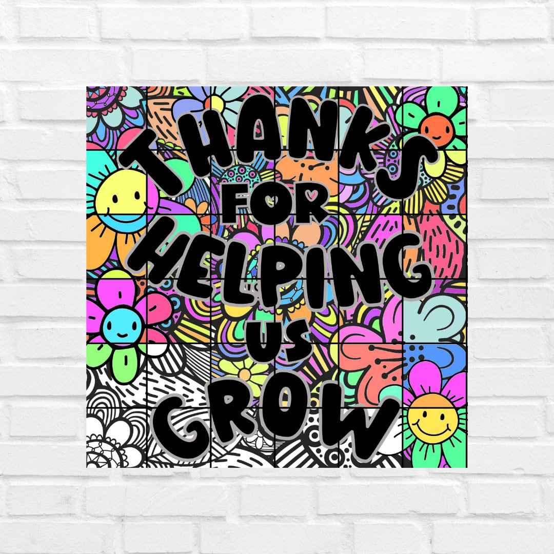 Teacher Appreciation Gift Collaborative Coloring Poster for the ...