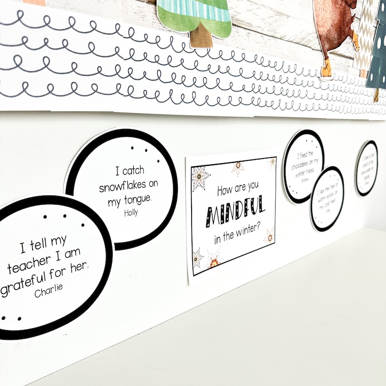 Mindfulness Bulletin Board | Winter Classroom Decor | Boho Classroom ...