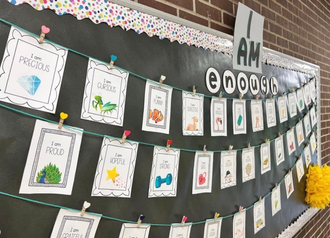 Affirmation Station Classroom Kit Positive Affirmations Bulletin Board ...