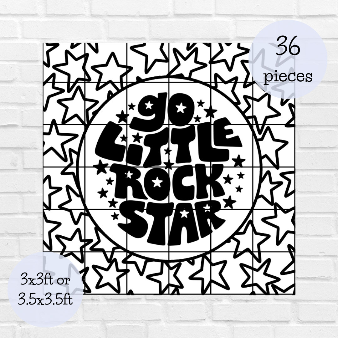 Motivational Classroom Wall Art Go Little Rockstar Collaborative ...