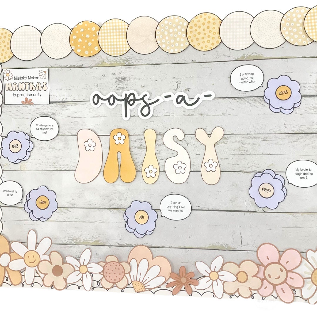 Growth Mindset Posters Wall Art Bulletin Board Set for Growth Mindset ...